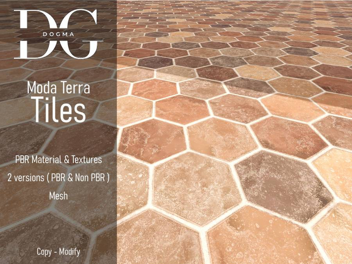 Second Life Marketplace - [Dogma] Moda Terra tiles PBR/NON PBR