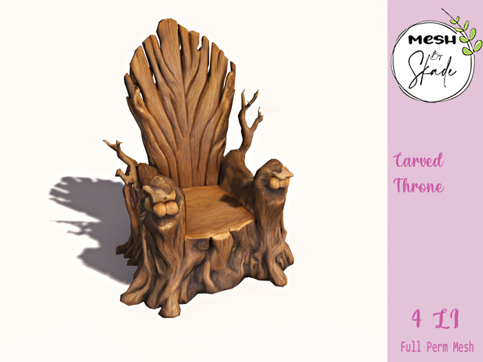 Second Life Marketplace - MBS - Carved Throne