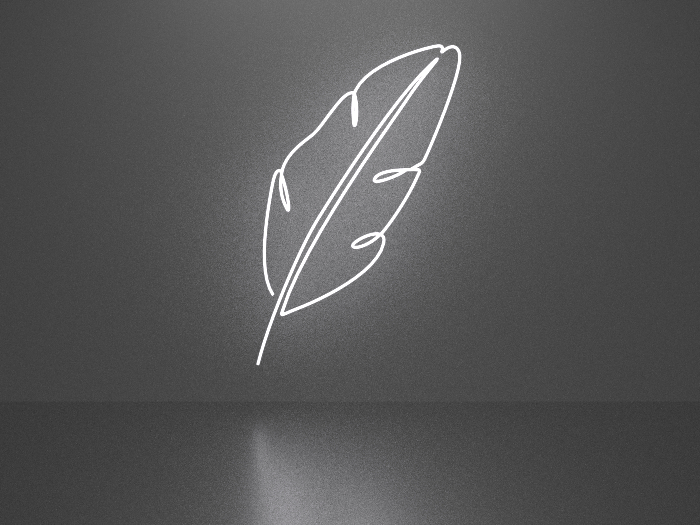 Second Life Marketplace - Feather neon sign Full Permission