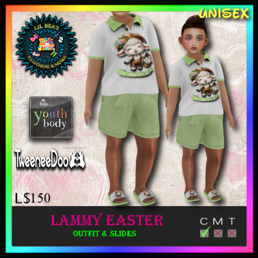 Second Life Marketplace - *LBD* Mr Lammy Outfit - Youth/Tweeneedoo