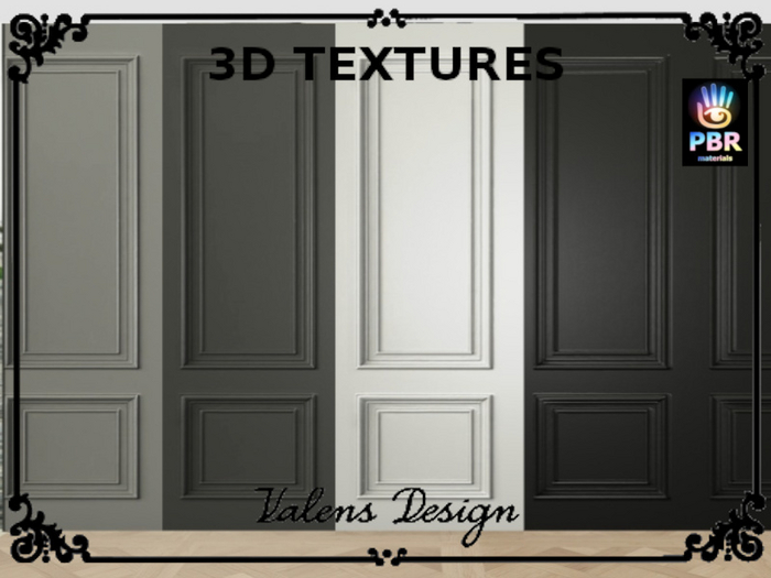 Second Life Marketplace - 3D Textures 4 PBR Materials Seamless White ...