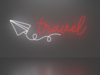 Second Life Marketplace - Travel 1 neon sign Full Permission