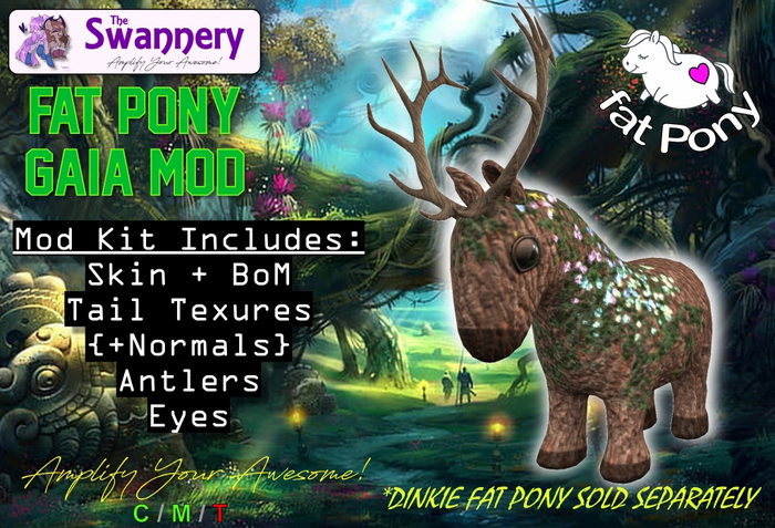 Second Life Marketplace - Dinkie Fat Pony - Gaia Mod