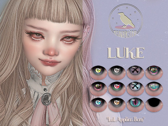 Second Life Marketplace - Misunderstood. Luke eyes (Lel applier, bom ...