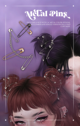Second Life Marketplace - + Villena + Metal Pins