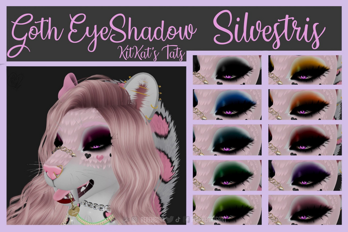 Second Life Marketplace - [KK] Marz Silvestris Goth Eyeshadow