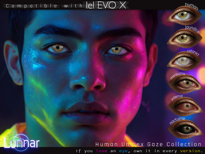 Second Life Marketplace - .:Lunnar:. Eyes BOM Mutations SET6 LEL_EVOX ...