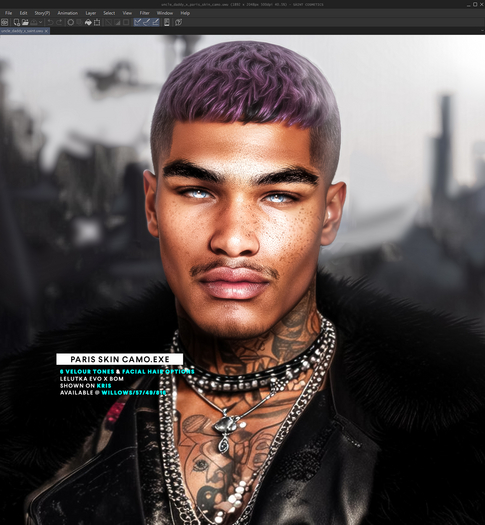 Second Life Marketplace - ! #saint. x evox - paris skin camo (demo)