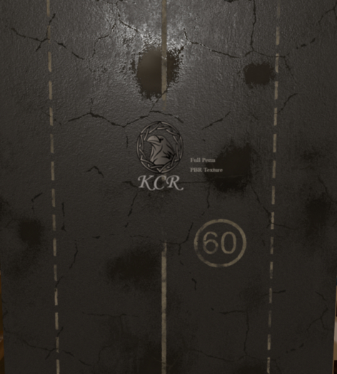 Second Life Marketplace - KCR Creation Asphalt Painted Speed Limit Sign ...