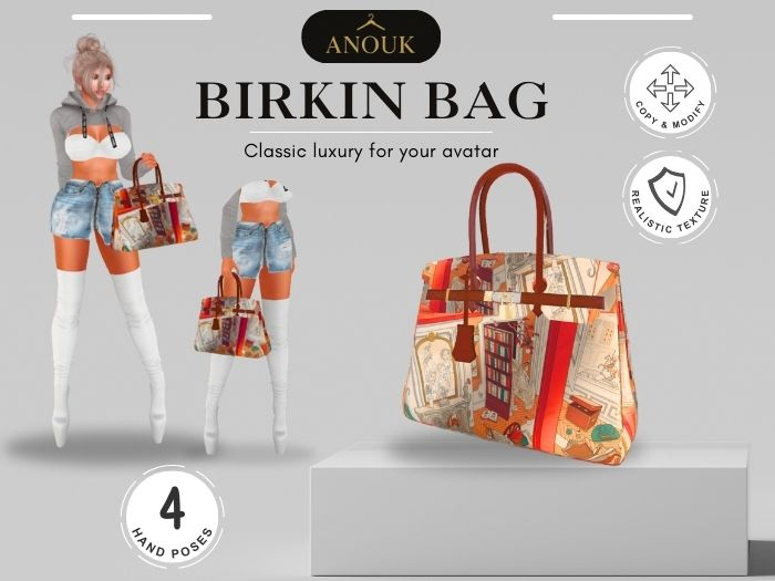 Second Life Marketplace - - ANOUK - BIRKIN 35 Limited Edition bag
