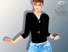 Second Life Marketplace - Brutal Vee Buttoned Knit Black Freya V Tech