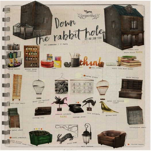 Second Life Marketplace - {vespertine} - rabbit shop sign bx
