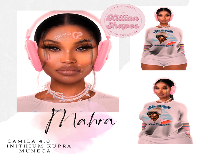 Second Life Marketplace - Mahra/ Shape LeL Camila head 4.0 Evo X