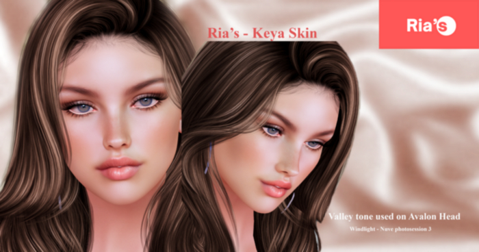Second Life Marketplace - Ria's - Keya Skin ( LELUTKA EVOX) Valley tone