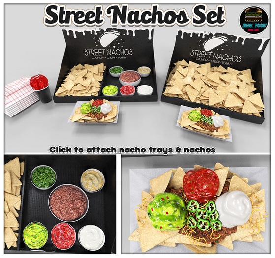 Second Life Marketplace - Junk Food - Street Nachos Set