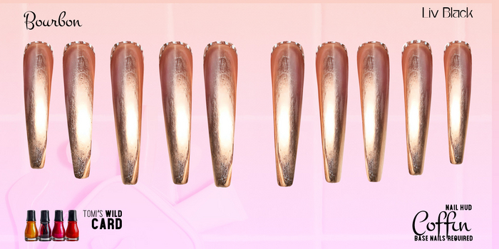 Second Life Marketplace - Nail HUD - Coffin - Bourbon - Demo
