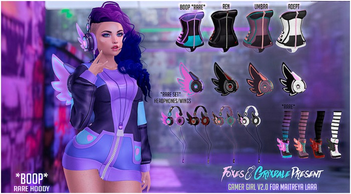 Second Life Marketplace - Foxes & Grixdale - Hailey - Wings - Ren