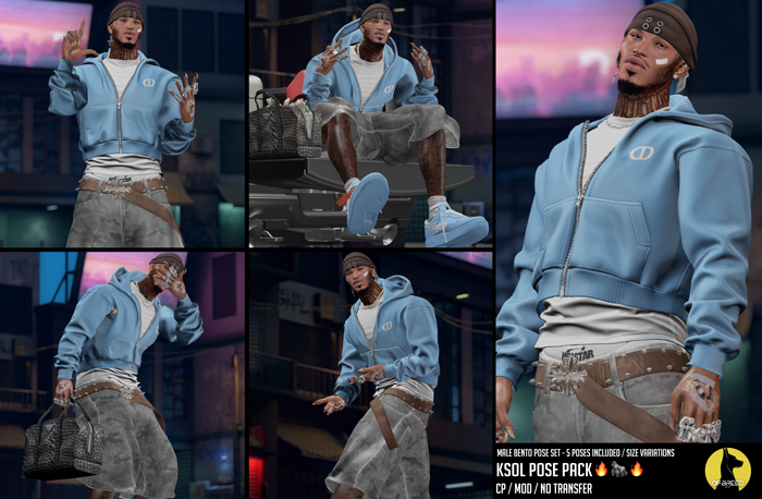 Second Life Marketplace - Of Breed: Ksol Pose Pack ~ Bento for Pics