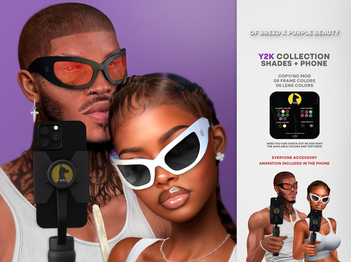 Second Life Marketplace - Of Breed X Purple Beauty: Y2K Collection (BOX)
