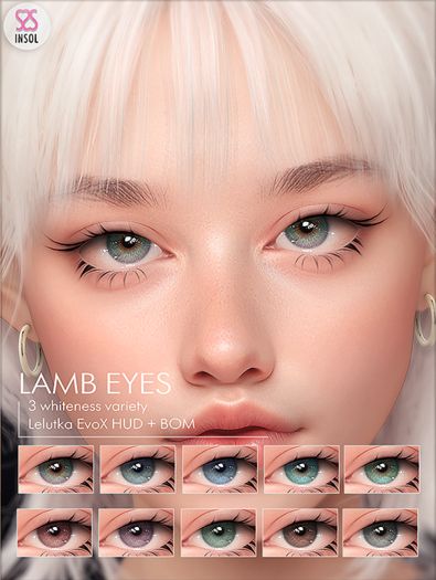 Second Life Marketplace - Insol: Lamb eyes [EvoX + BOM]