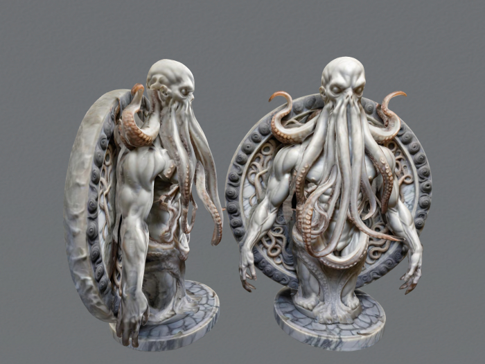 Second Life Marketplace - Humanoid Stone Octopus FULL PERM