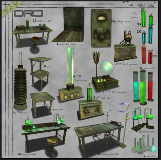 Second Life Marketplace - DRD lab science equipment