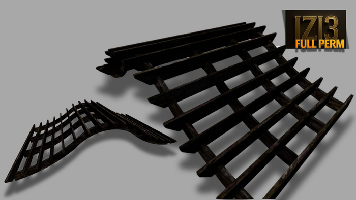 Second Life Marketplace - Mesh Roof Structure - Full Perm (4 Impact)