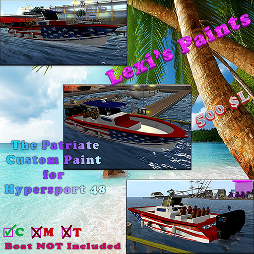 Second Life Marketplace - HyperSport 48 Patriate Lexi v1.0 Paint Applier
