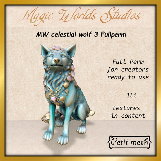 Second Life Marketplace - MW celestial wolf 3 Fullperm