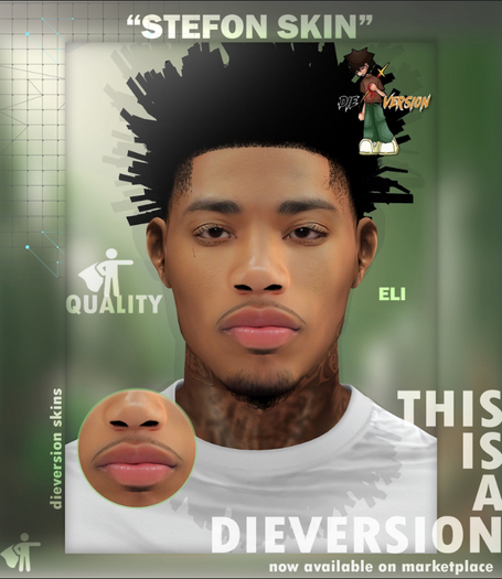 Second Life Marketplace - /DV/ Stefon Demo Skin (Eli)