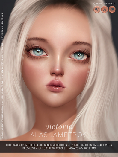 Second Life Marketplace - "Victoria" Genus Project MORPHToon 2K SLUV/4K ...