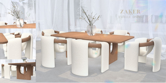 Second Life Marketplace - ZAKER : Estelle Dining Set