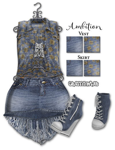 Second Life Marketplace - Graffitiwear Faded Ambition