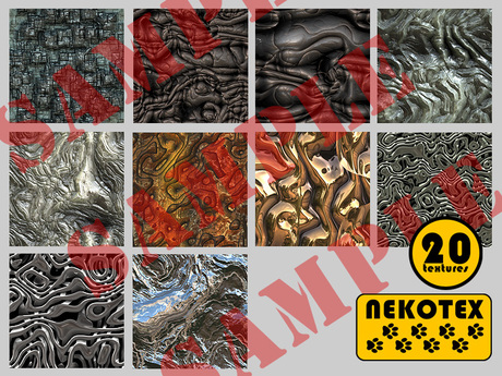 Second Life Marketplace - Alien Metal Textures - 20 Full Perm repeating ...