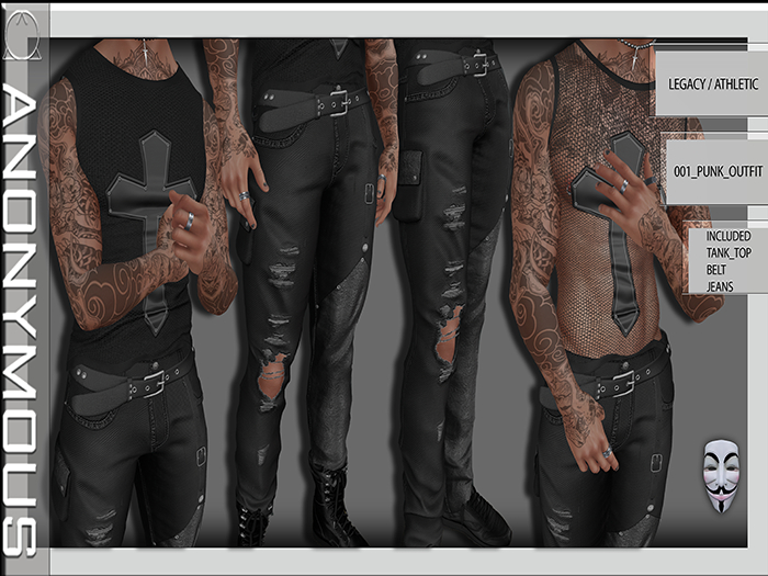 Second Life Marketplace - -ANONYMOUS-001_Punk_Outfit