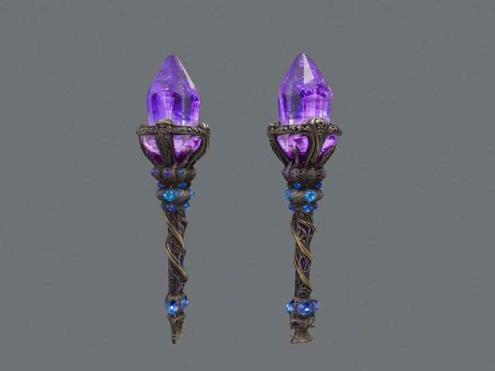 Second Life Marketplace - Purple Crystal Staff FULL PERM