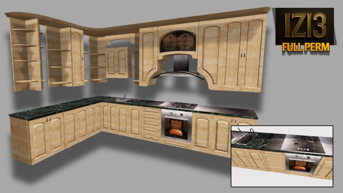 Second Life Marketplace - Kitchen Elements Set - Mesh (Full Perm)