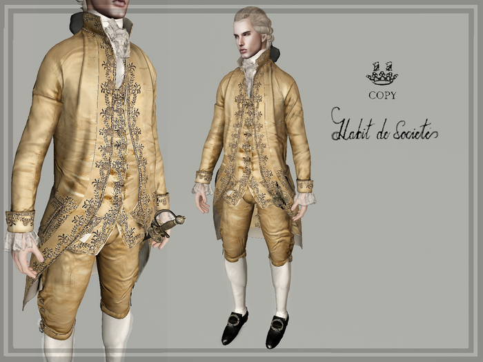 Second Life Marketplace - Boehmer - Habit de societe / Jaune Naples