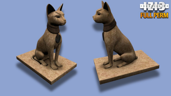 Second Life Marketplace - Mesh Egyptian Cat God Statue - Full Perm