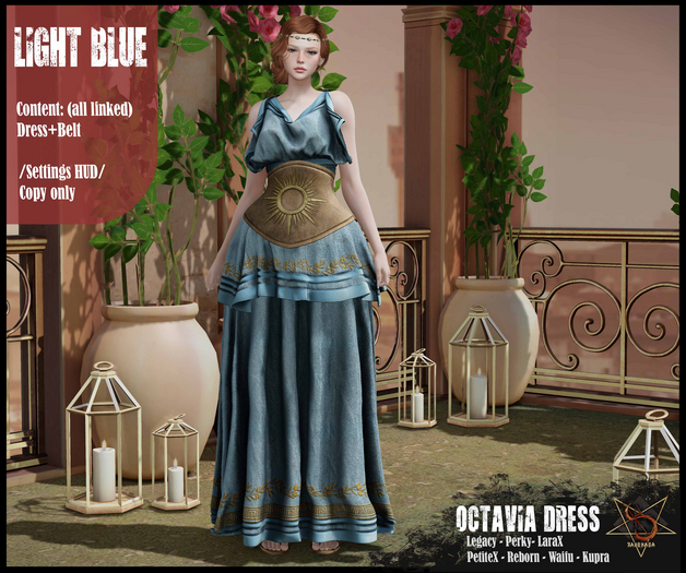 Second Life Marketplace - //RKS// Octavia Dress - Blue