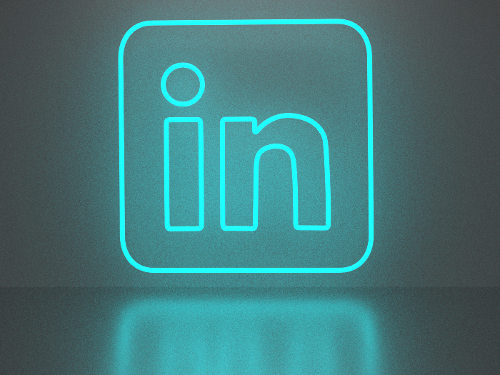 Second Life Marketplace - Logo linkedin neon sign Full Permission