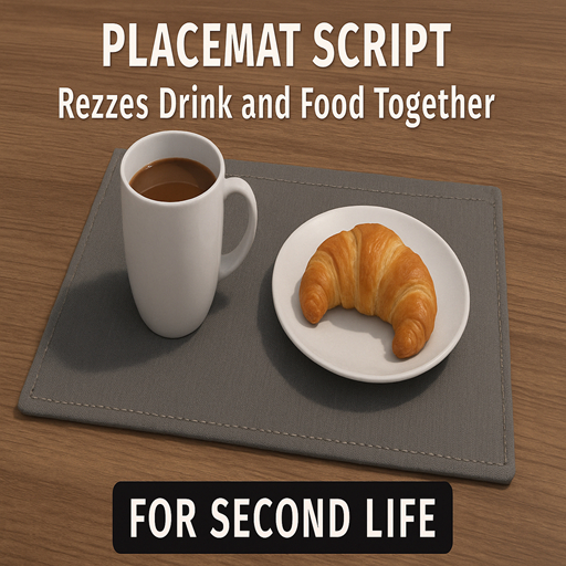 Second Life Marketplace - No Charge Placemat V3 rez food