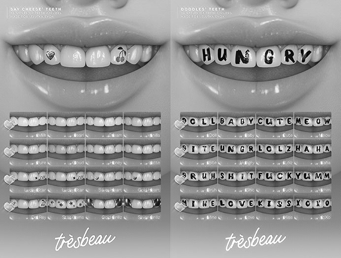 Second Life Marketplace - tres beau. say cheese' & doodles' teeth ...