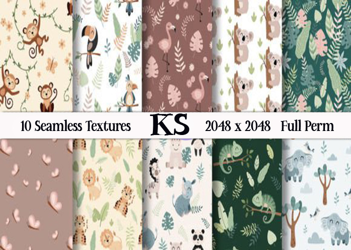 Second Life Marketplace - KS JUNGLE KIDS TEXTURES