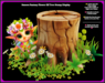 Second Life Marketplace - Sunora Fantasy Flower Elf Tree Stump Display
