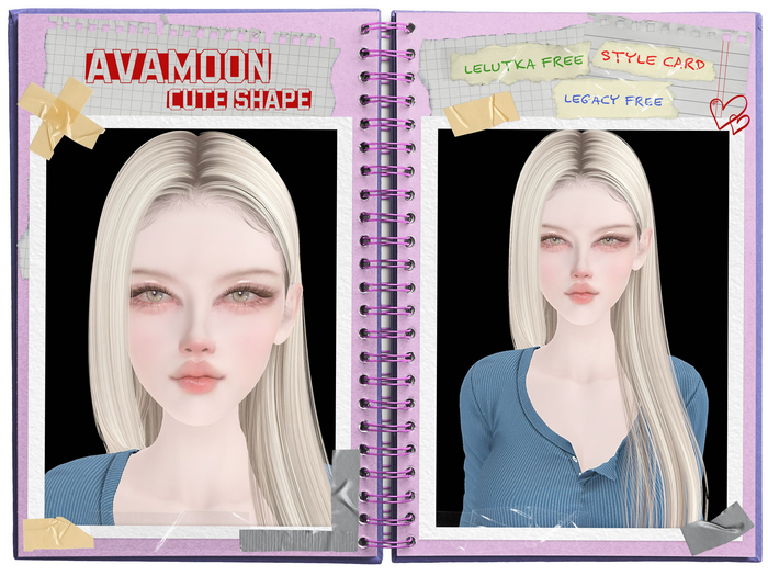 Second Life Marketplace - Avamoon Shape Cute / GIFT SHAPE / FREE ...