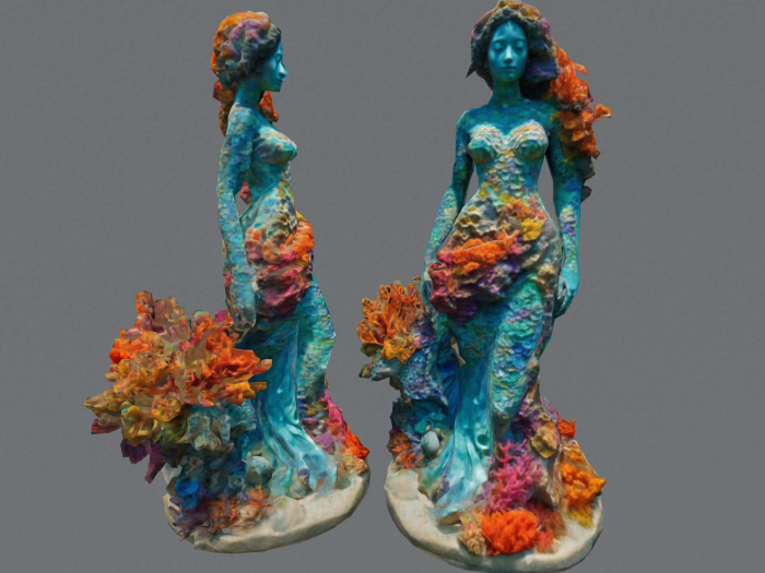Second Life Marketplace - Undersea Female Coral Statue FULL PERM