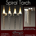Second Life Marketplace - Spiral Torch - Original Full Permission Mesh