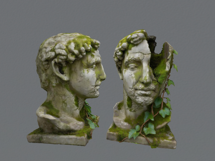 Second Life Marketplace - Mossy Decay Stone Statue FULL PERM