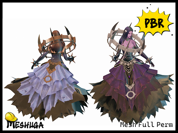 Second Life Marketplace - Meshuga PBR Elizabeth Ghost of Twilight ...